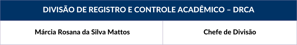PROG | Divisão de Registro e Controle Acadêmico – DRCA